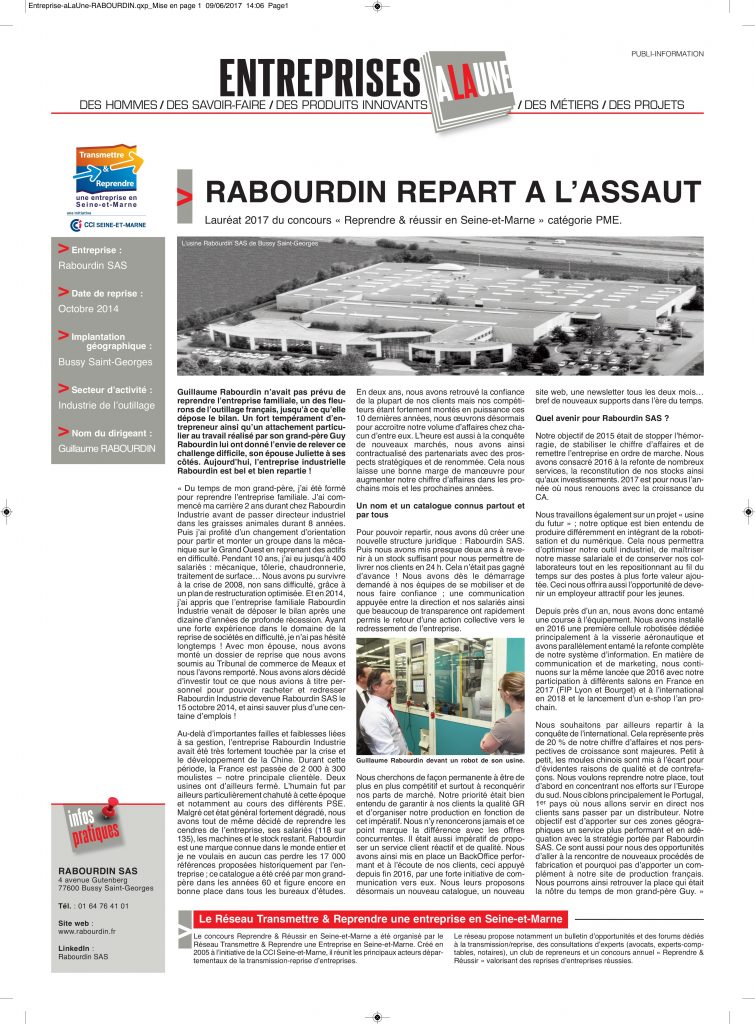 Presse - RABOURDIN